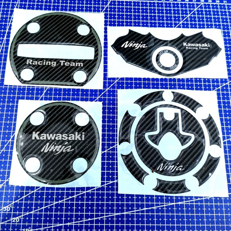 Jual stiker timbul kawasaki ninja rr ninja new old ninja zx emblem ...