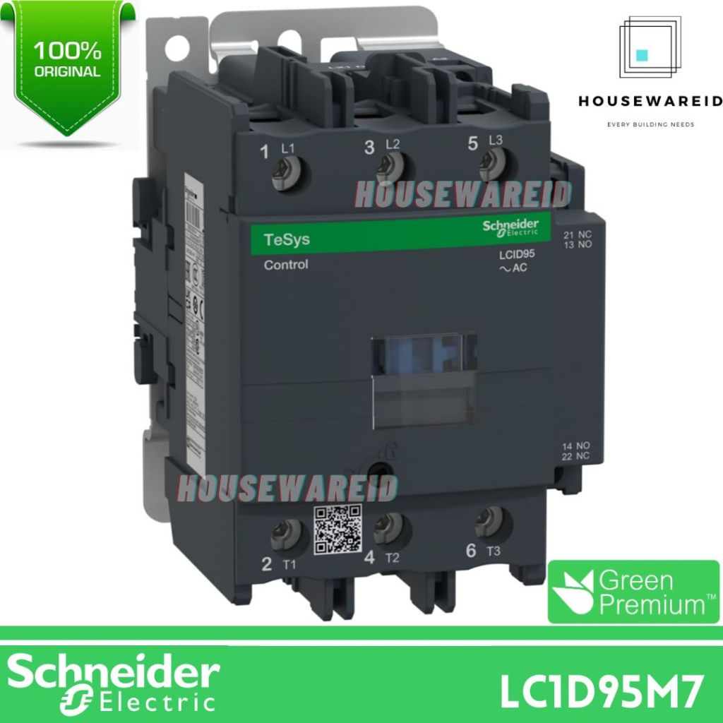Jual Kontaktor Schneider LC1D95M7 3p 95a 220v AC Original / Contactor 3 Phase 95 Ampere LC1D95 ...