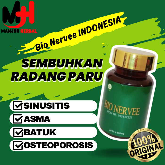 Jual BIO NERVE NERVEE OBAT HERBAL SINUSITIS RADANG PARU ASMA BRONKITIS ...