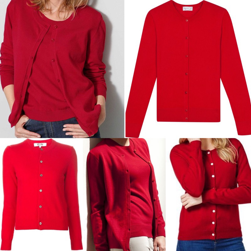 Jual Cardigan wanita merah dan maroon murah | Shopee Indonesia