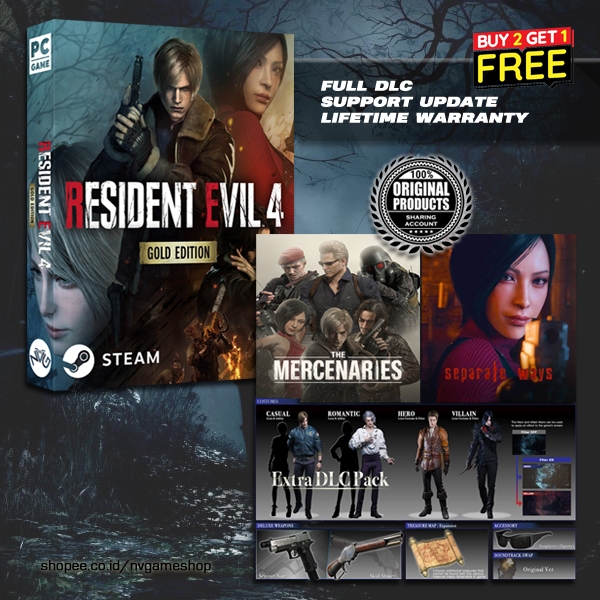Jual Resident Evil 4 Remake Gold Edition Separate Ways PC Original | Shopee Indonesia