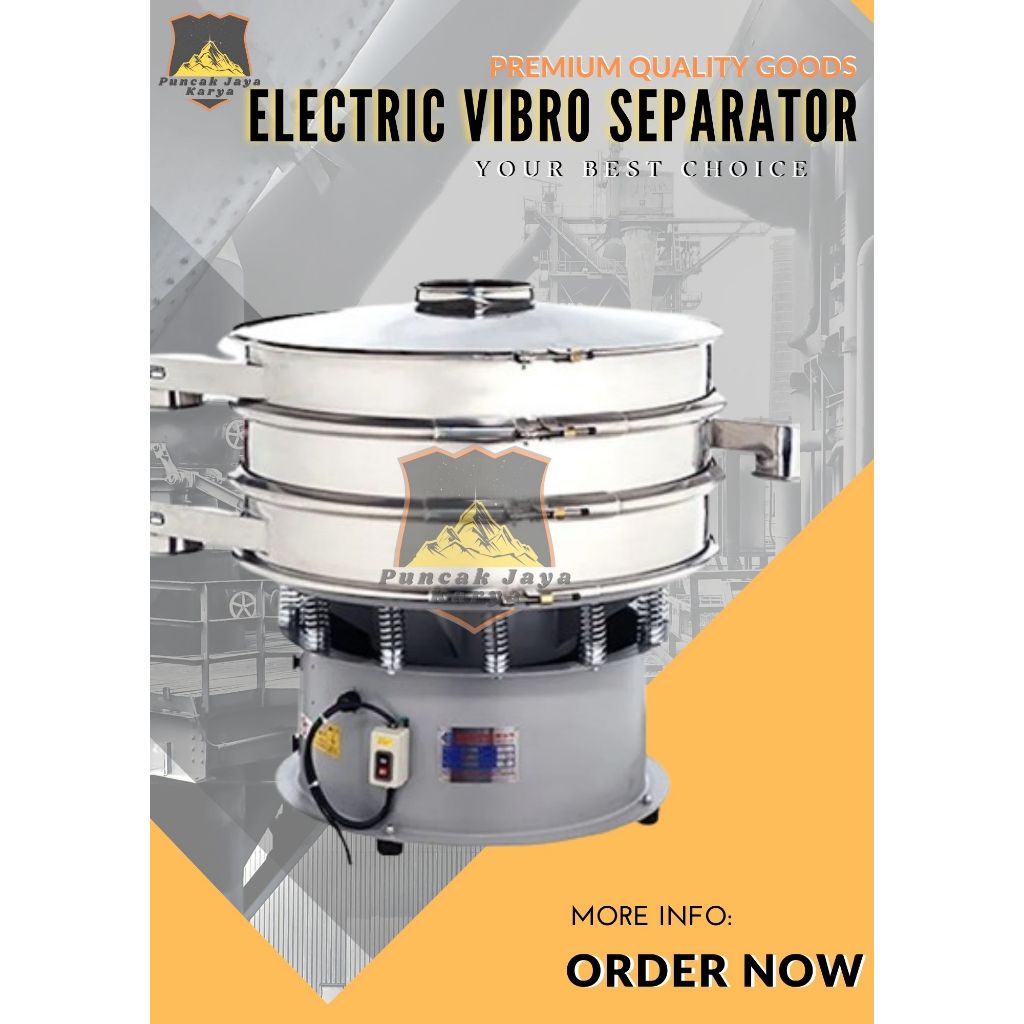Jual Mesin Pengayak tepung - Mesin Electric Vibro Separator | Shopee ...