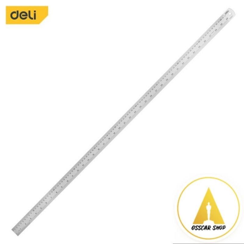 Jual Deli Penggaris Besi 100 Cm / Steel Ruler Garisan 100 Cm EDL8100Y ...