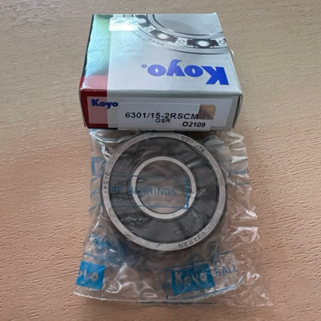 Jual Bearing SPECIAL 6301 2RS / 15mm (6301/15-2RSCM) (KOYO) (15x37x12 ...