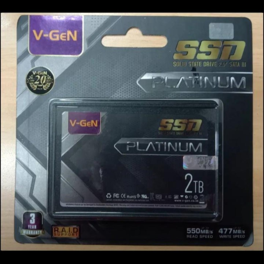 Jual SSD SATA 2TB VGEN PLATINUM | Shopee Indonesia