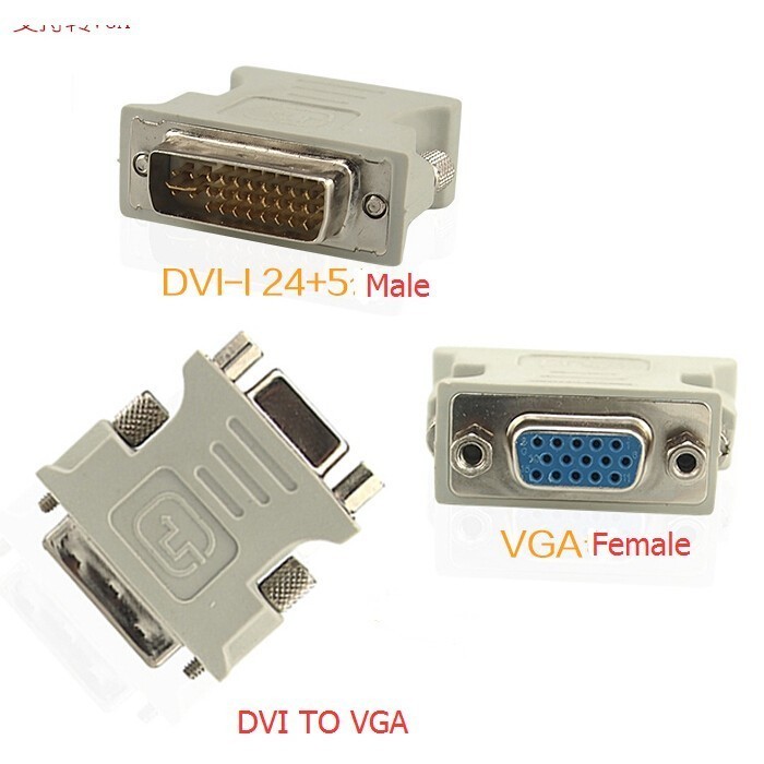 Jual DVI TO VGA ADAPTER DVI MALE 24 PLUS 5 KE VGA FEMALE | Shopee Indonesia