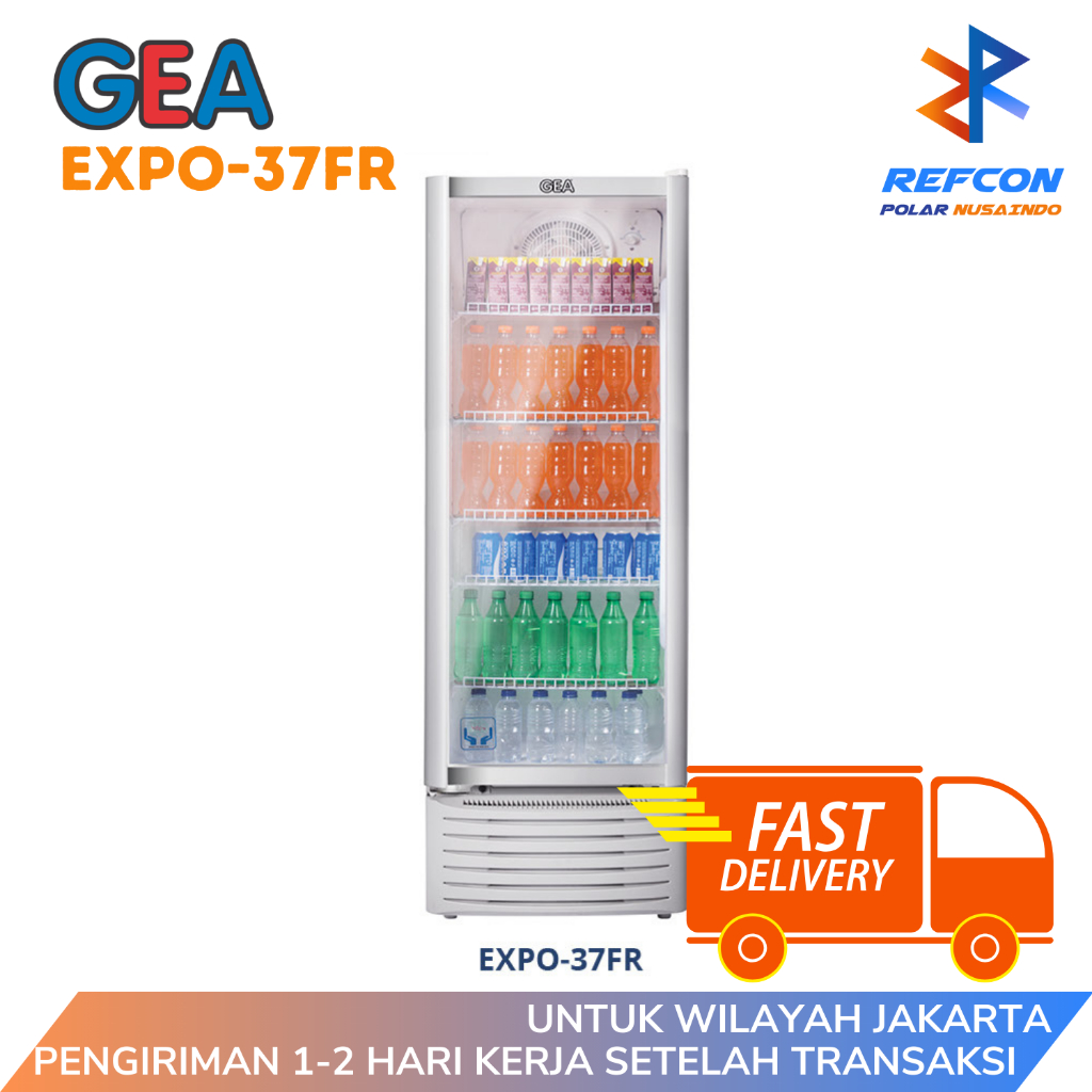 Jual Showcase GEA EXPO 37FR / EXPO 37 FR [5 Rak 290 Liter] | Shopee ...