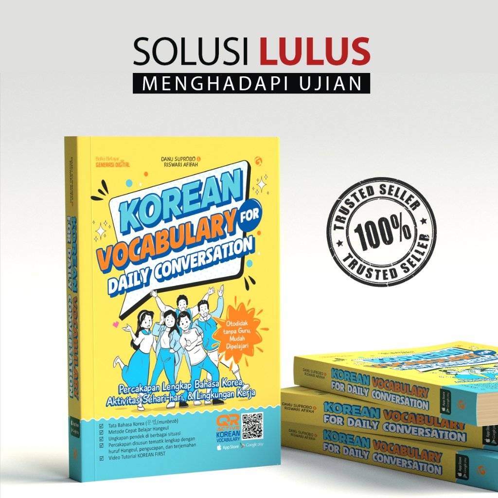 Jual Buku Belajar Bahasa Korea - Korean Vocabulary For Daily Conversation - Kosakata Percakapan ...