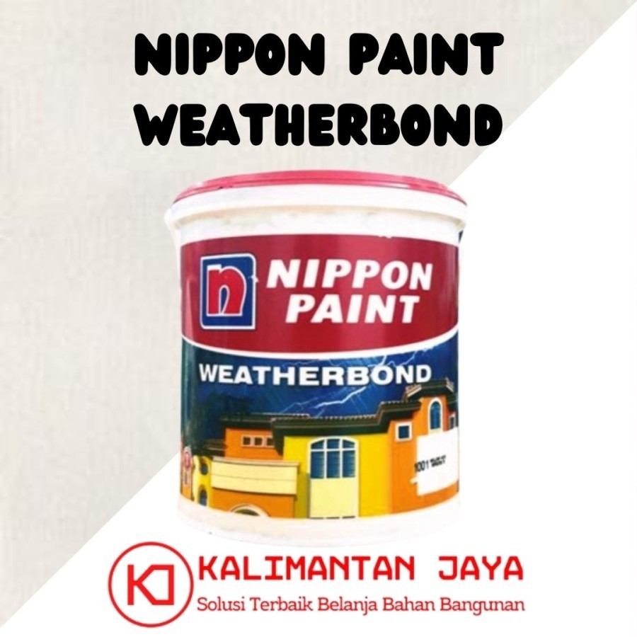 Jual NIPPON PAINT WEATHERBOND 1001 BRILLIANT WHITE 2,5LT /CAT TEMBOK ...