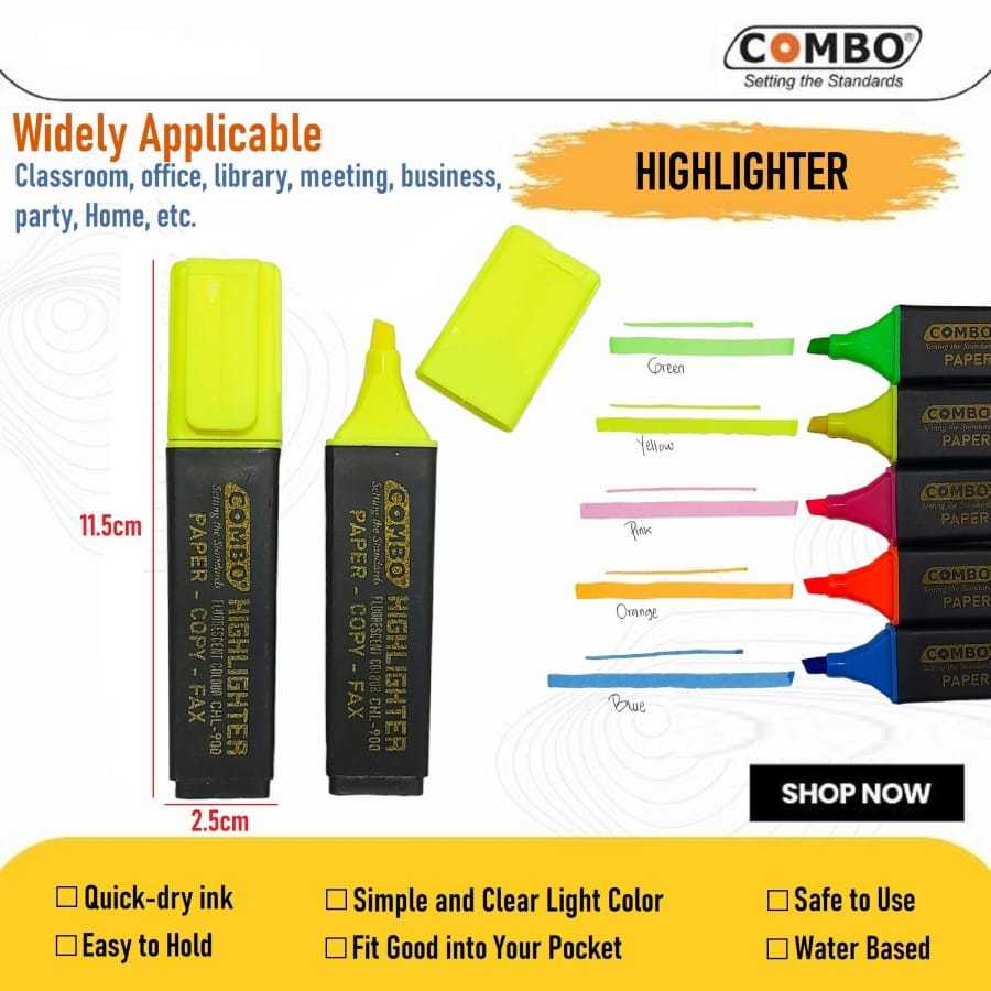 Jual Highlighter / Pulpen Stabilo Warna Warni / Stabilo Combo CHL-900 ...