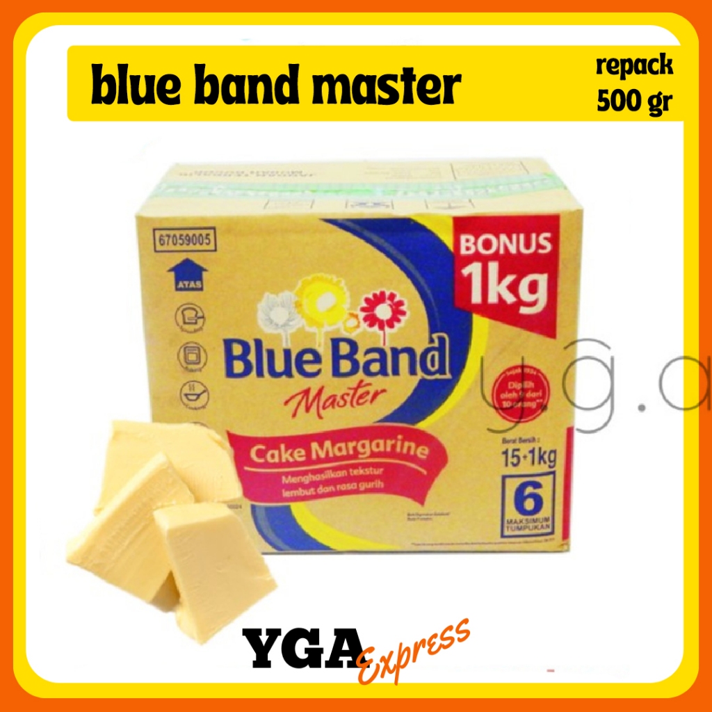 Jual Blue Band Master Cake Margarine (REPACK) 500gr / Margarin Butter ...