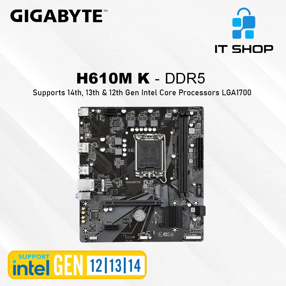 Jual Motherboard Gigabyte H610M K V2 DDR5 - LGA 1700 | Shopee Indonesia