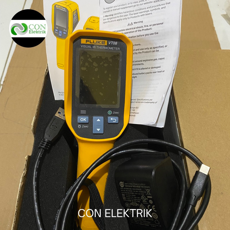 Jual Fluke VT08 Visual IR thermometer Thermal gun Camera VT-08 Original ...