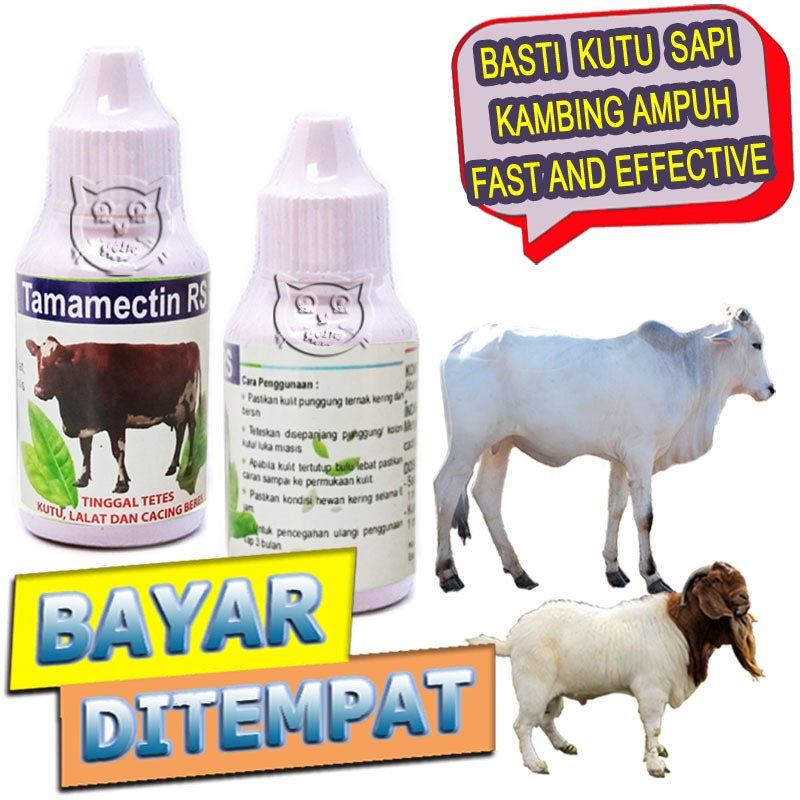 Jual Tamamectin RS Obat Anti Kutu Tetes Sapi Kerbau Basmi Parasit ...