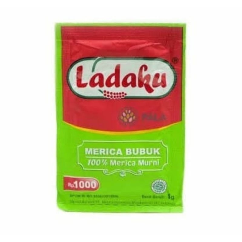 Jual LADAKU Merica Bubuk 1 Renceng Isi 12 Sachet 4gr | Shopee Indonesia