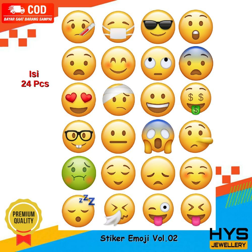 Jual [COD] Stiker Motor Whatsapp WA Emoji Emoticon - Sticker Pack Mobil ...