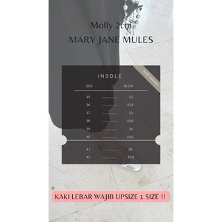 Jual FLAIRE/ MOLLY MARYJANE mules shoes/ Mary janes shoes mules slip on/ Sandal/slides casual ...
