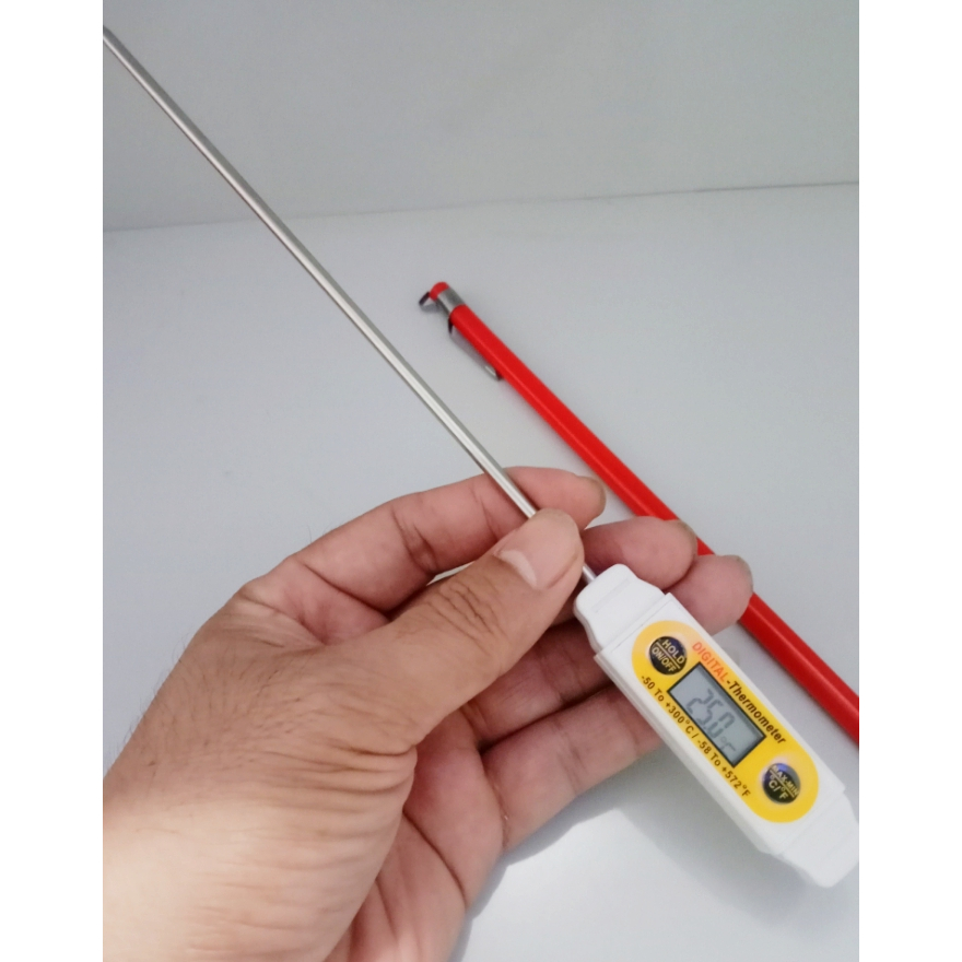Jual Digital Stem Thermometers Waterproof Digital Thermometer with Long ...