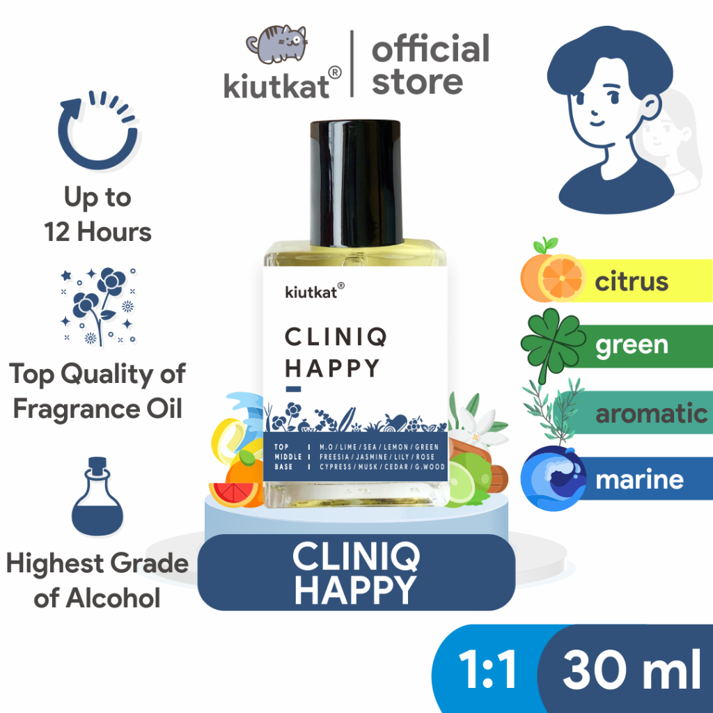 Jual CLINIQ HAPPY by KIUTKAT - Parfum Pria Original Isi 30ml | Searah ...