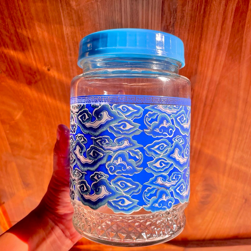 Jual Toples Kaca Full Printing Motif Batik/Toples lebaran Seal Kedap ...