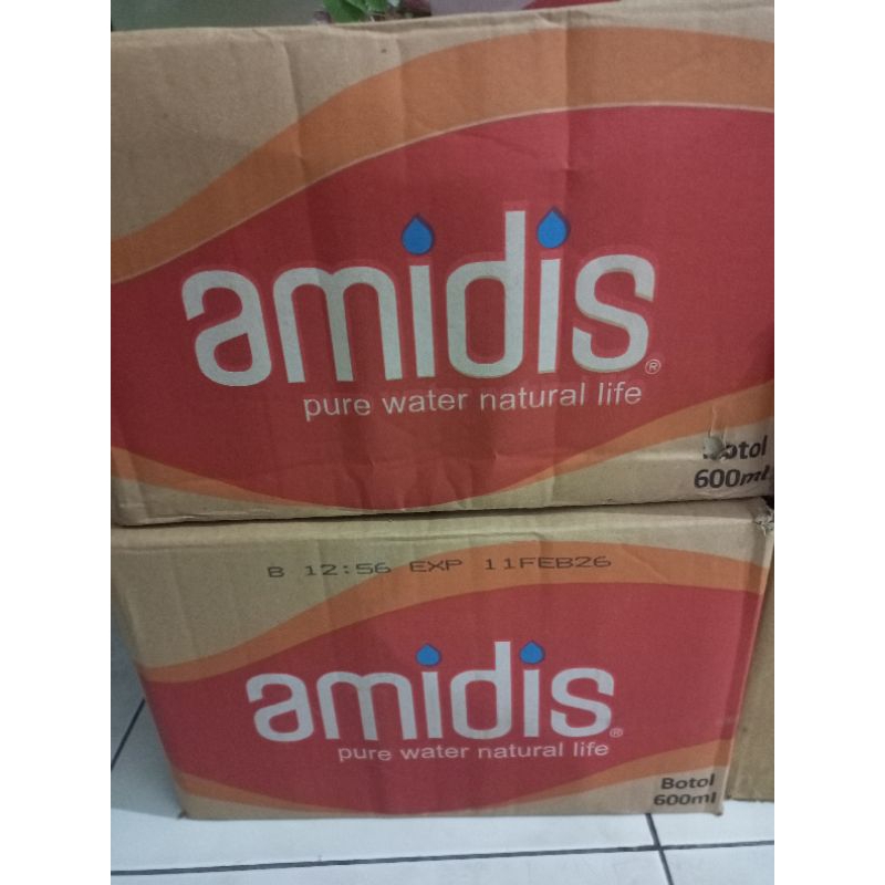 Jual air minum amidis 600ml x 24 buah | Shopee Indonesia