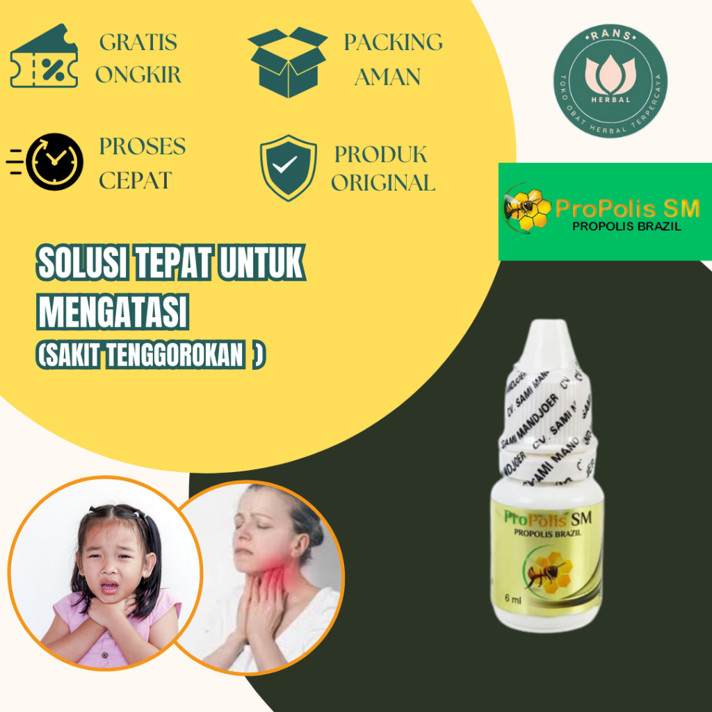 Jual Propolis SM Obat Sakit Tenggorokan Obat Amandel Obat Radang Tenggorokan Obat Herbal Sakit ...