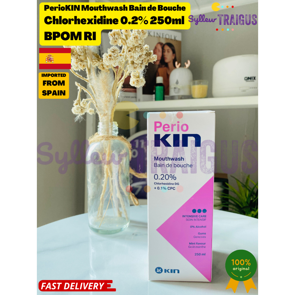 Jual [PRE-ORDER] PerioKIN Mouthwash Obat Kumur Chlorhexidine 0.2% + 0.1 ...