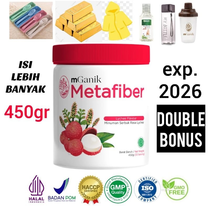 Jual MGANIK METAFIBER FIBER DIABETES SUPLEMEN SERAT LARUT MGANIC 450gr ...