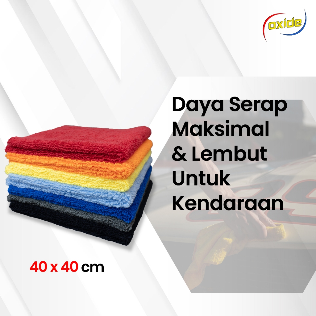 Jual Oxide Lap Microfiber Edgeless Motor/Mobil 40x40cm | Shopee Indonesia