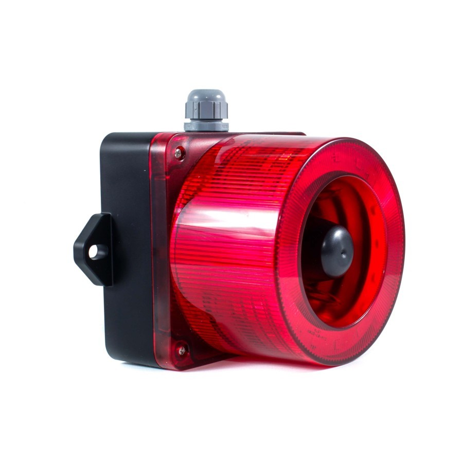 Jual LED Strobe Signal Beacon & Electronic Sounder QWCD35-220V-RED ...