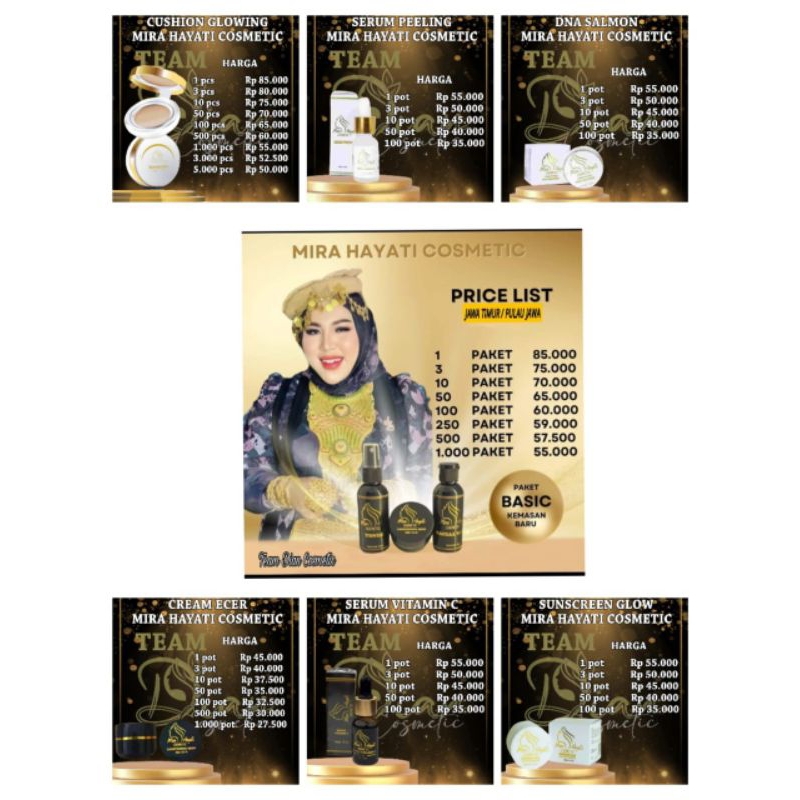 Jual PAKET LENGKAP SKINCARE MIRA HAYATI COSMETICS KEMASAN BARU MH ...