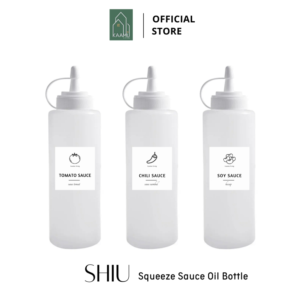 Jual KAAMU LIVING - Shiu | botol saus / saos - free sticker - Squeeze ...