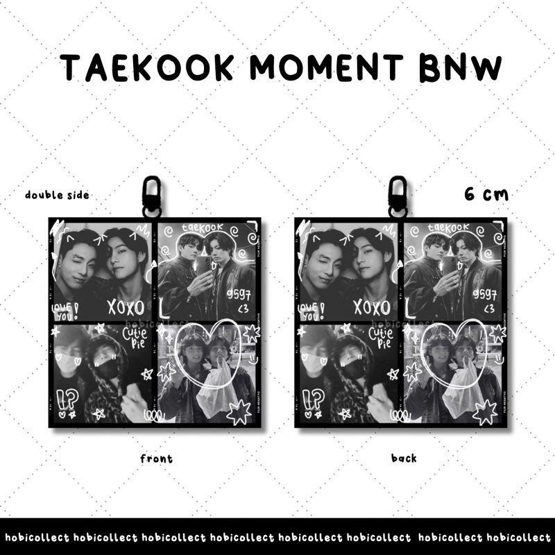 Jual (ready) Keychain Taekook (taehyung & jungkook) Moment BNW (BACA ...