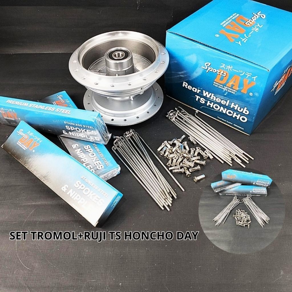 Jual Tromol TS Honco DAY Tromol belakang Honcho Set Ruji Stainless ...