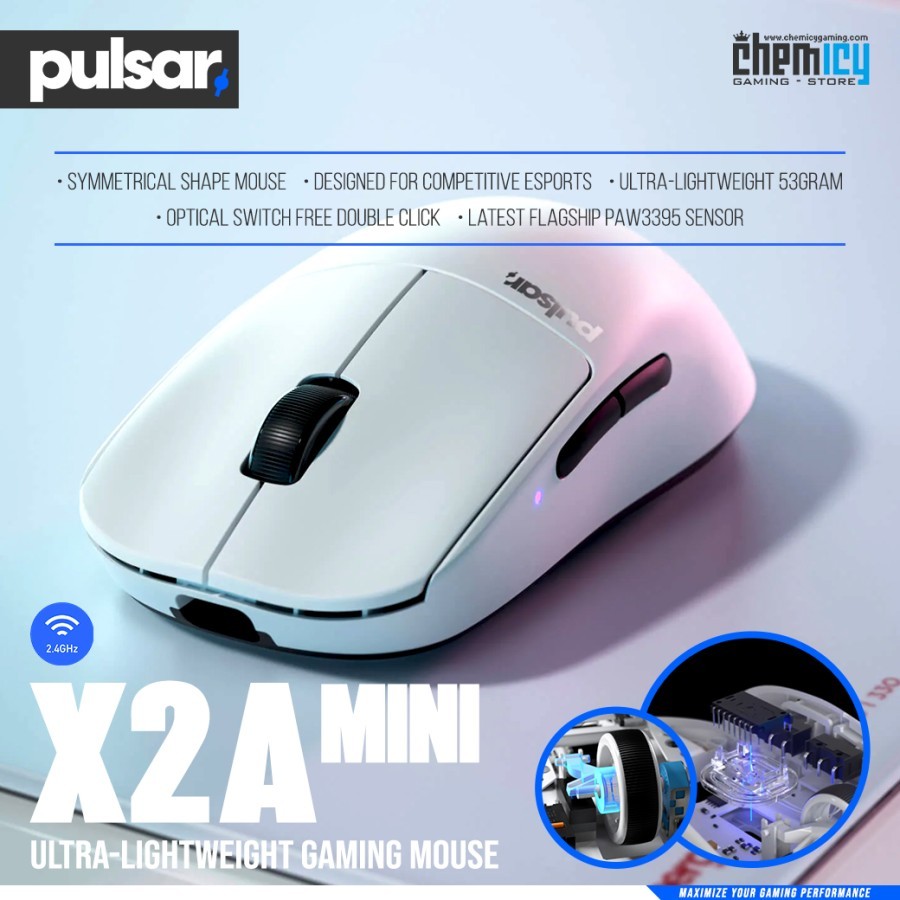 Jual Pulsar X2A / X2 A Mini Ultra-lightweight Wireless Gaming Mouse ...