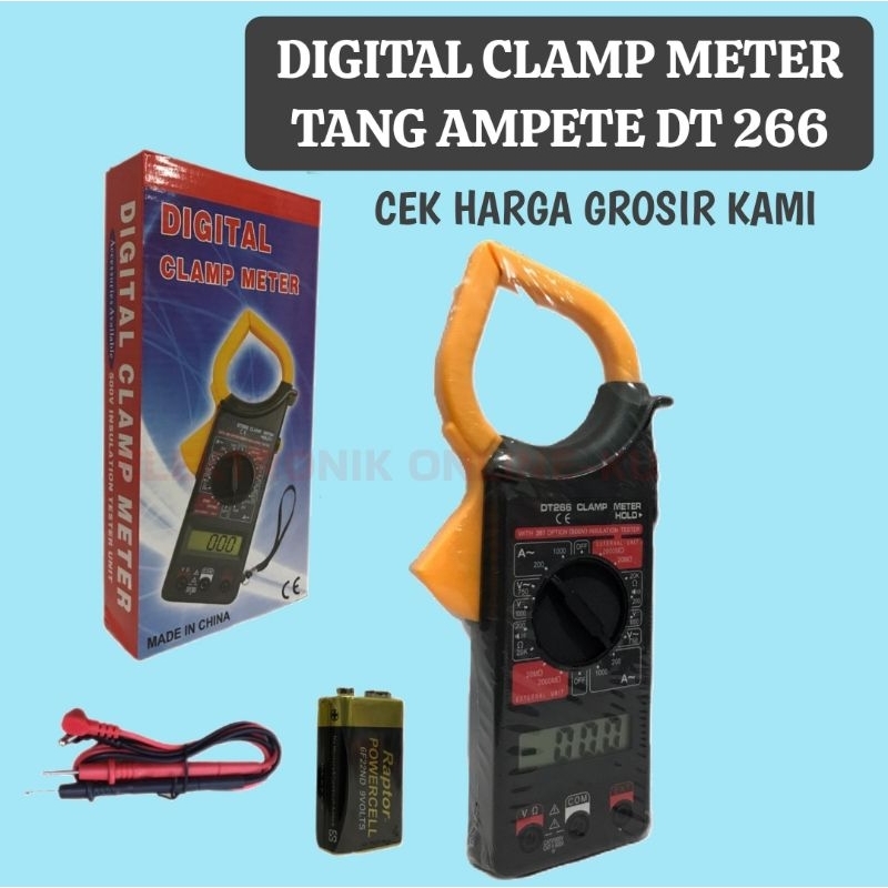 Jual DIGITAL CLAMP METER TANG AMPERE DT 266 | Shopee Indonesia