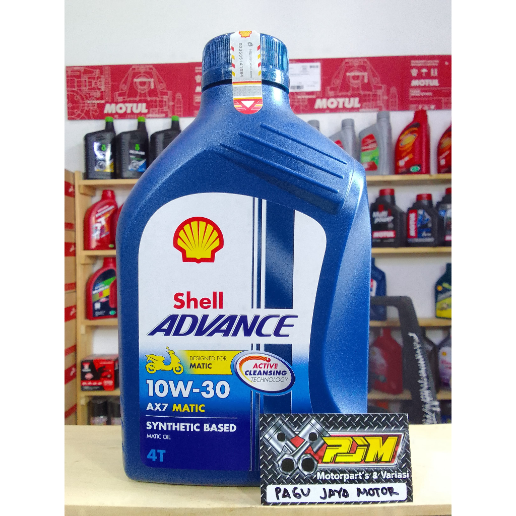 Jual shell matic ax7 ready 800ml dan 1 liter OLI MESIN MOTOR MATIC ...