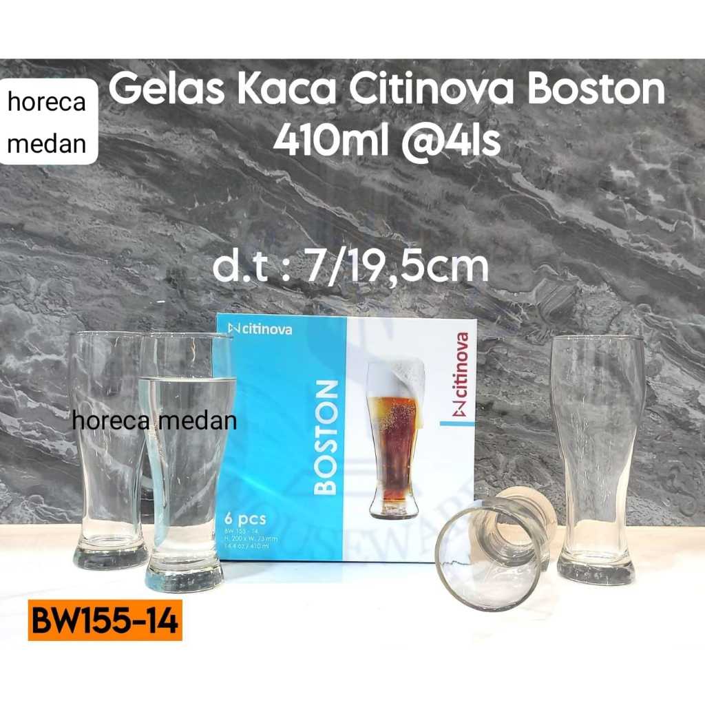 Jual GELAS KACA CITINOVA BOSTON 6PCS /GELAS JUICE JUS BEER BIR CAFE ...