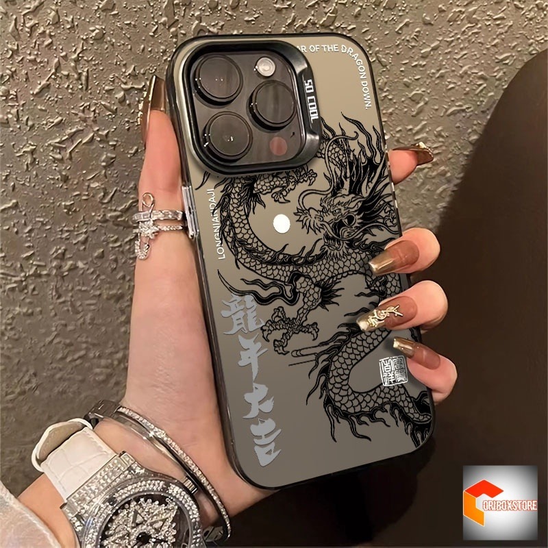 Jual PREMIUM MATTE HARD CASE ANTISHOCK CASING HP AESTHETIC DRAGON CASE ...