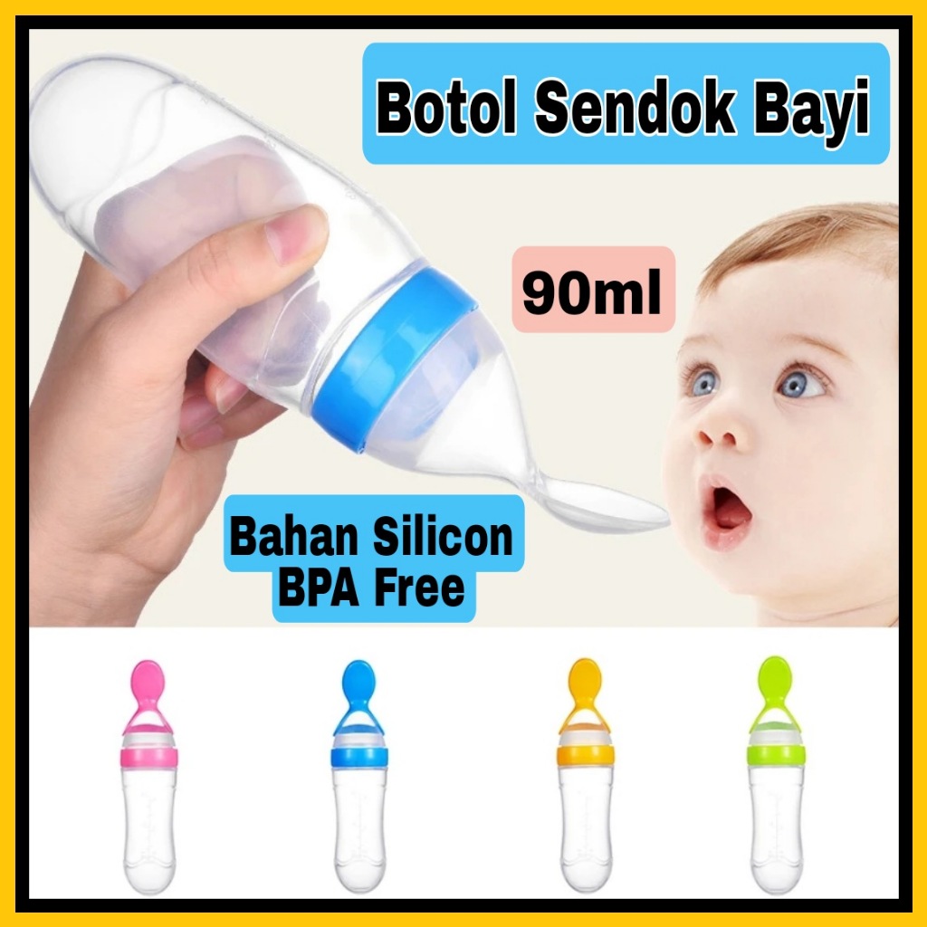 Jual Bottle Feeder - Botol Sendok Baby Silicon BPA Free - Botol Sendok ...