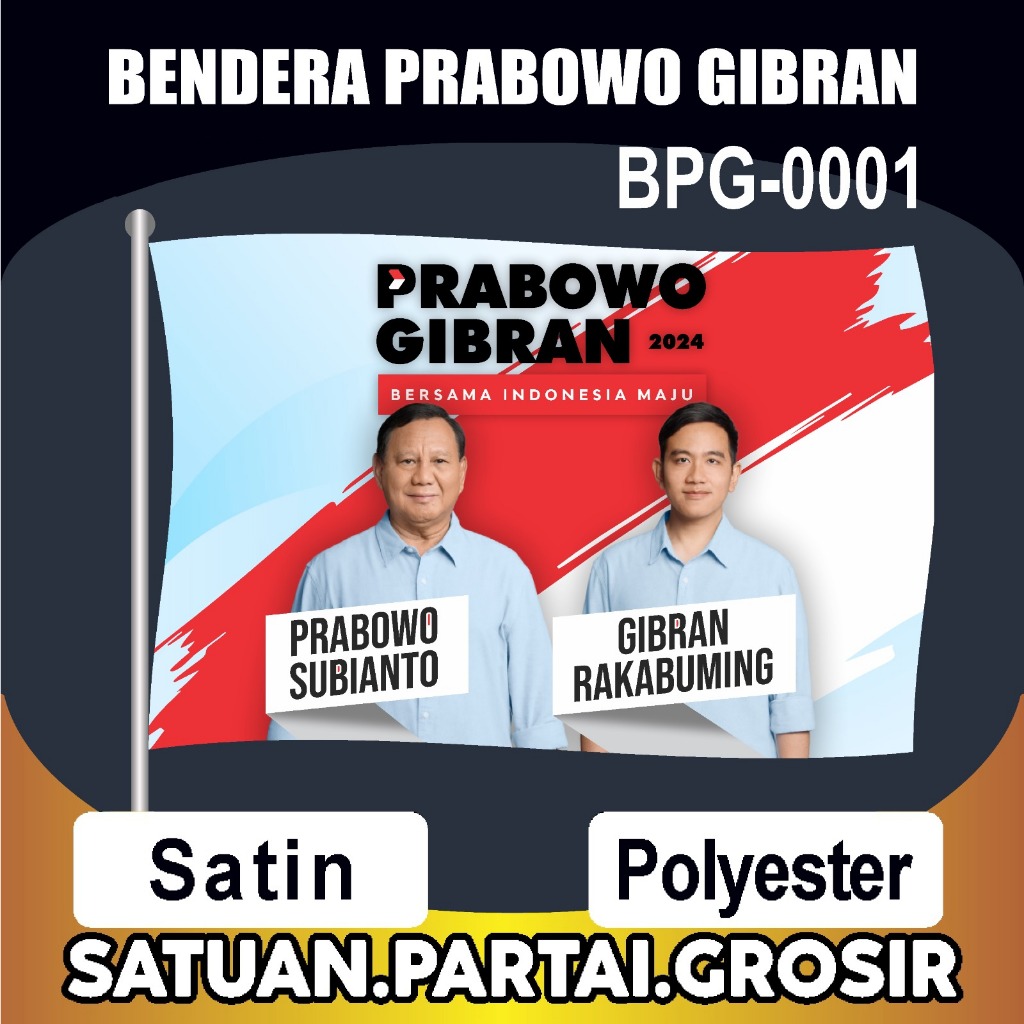Jual Bendera Gibran Prabowo/MF Gibran Prabowo Gemoy/'Bendera Kain ...