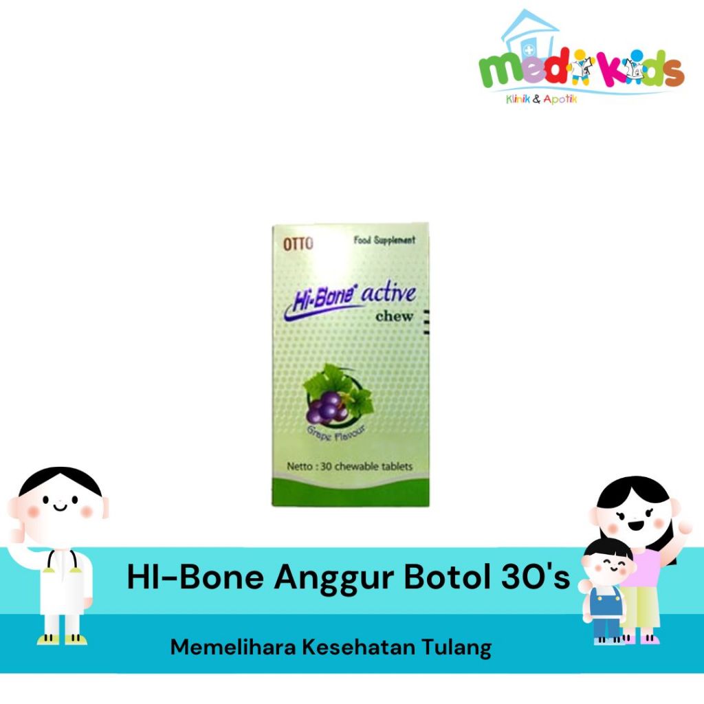 Jual Hi-Bone Hi Bone Active Chew Botol 30 Tablet - Memelihara Kesehatan ...
