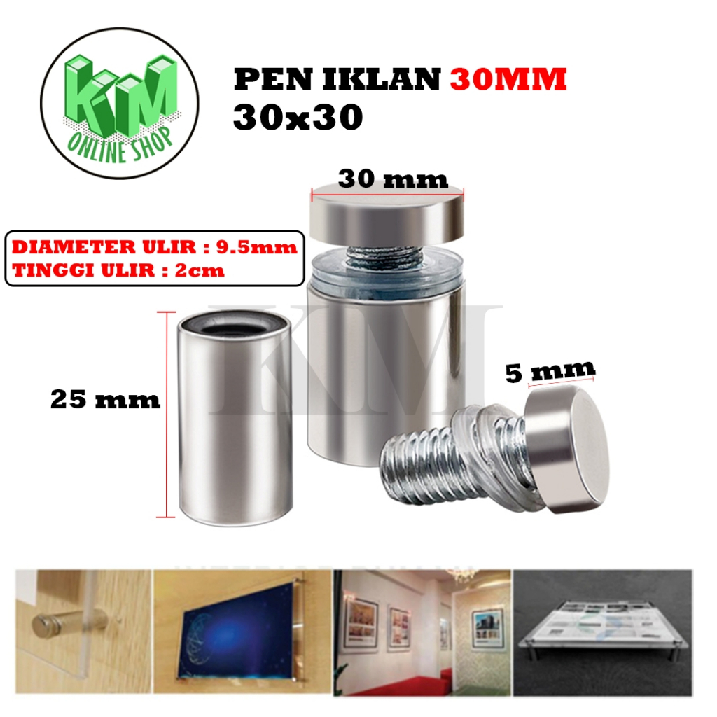Jual Pen Iklan 30mm / 30 x 30 / 30 x 40 / 30 x 50 / 30 x 60 Sign Board ...