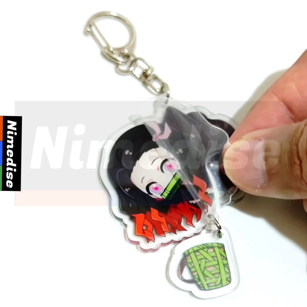 Jual Gantungan Kunci Anime Demon Slayer Akrilik Transparan Keychain ...