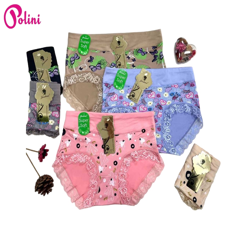 Jual POLINI Celana Dalam Wanita Renda Motif Sablon Bunga CD Wanita ...