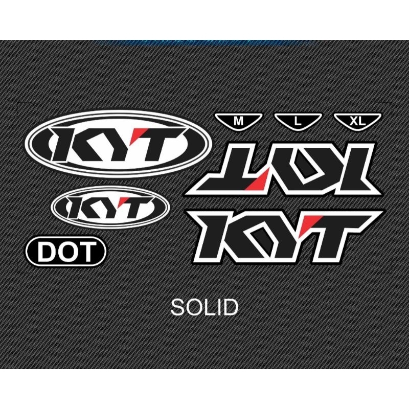 Jual stiker set helm KYT logo model print cut | Shopee Indonesia