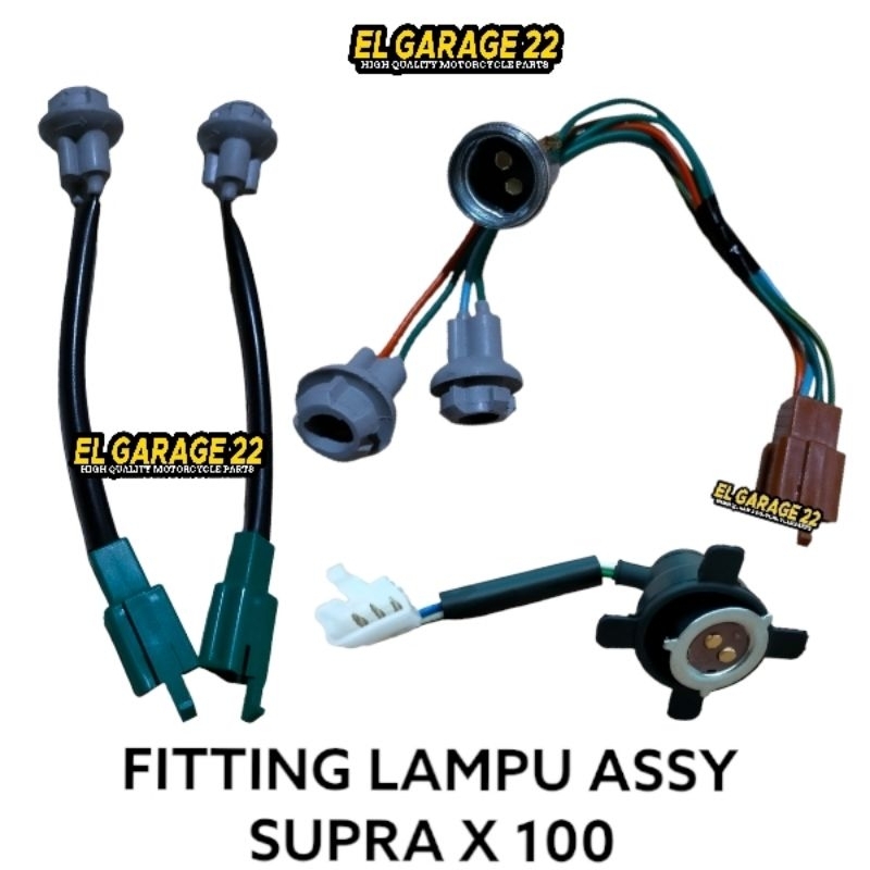 Jual Paket fullset fitting lampu supra x 100 /Piting lampu depan ...