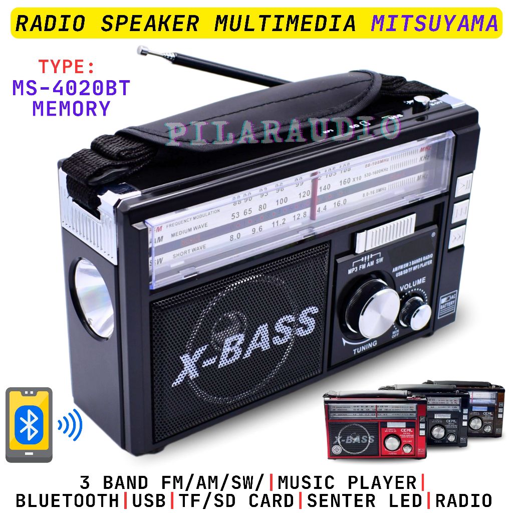 Jual Radio FM/AM/SW Speaker Portable Bluetooth FM Radio Klasik Design Radio Bluetooth FM/kartu ...