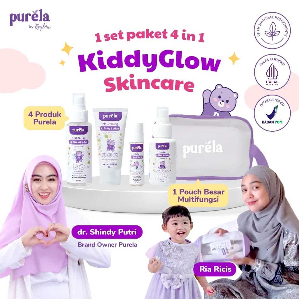 Jual Purela Baby Care Soothing Baby Cream Glowing Muka Badan Anak ...
