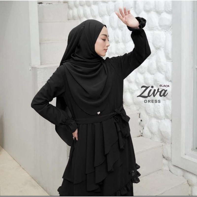 Jual Ziva dress gamis model terbaru 2024/gamis lebaran/pesta/kondangan ...